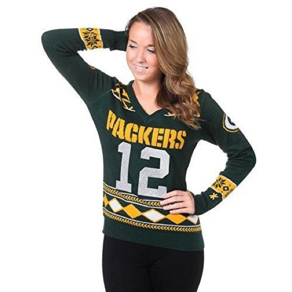 NFL | Sweaters | Green Bay Packers Aaron Rodgers 2 Vneck Sweater | Poshmark